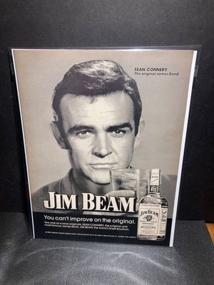 1974 Sean Connery Vintage Original Print Ad Rare Jim Beam | eBay