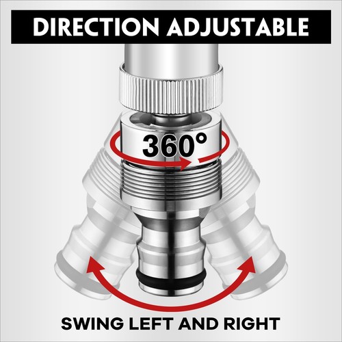 Sink Faucet Quick Connect Adapter, Kitchen Swivel Chrome | eBay