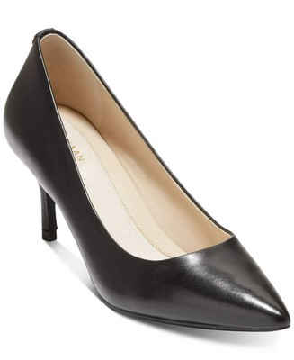 Women's Shoes Cole Haan Goto Park Pump Black Leather size 7.5B Display ...