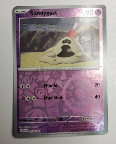 Sandygast 095/193 Reverse Holo Paldea Evolved Pokemon TCG Card | eBay