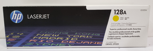 NEW and SEALED HP 128A Yellow Original LaserJet Toner Cartridge CE322A ...
