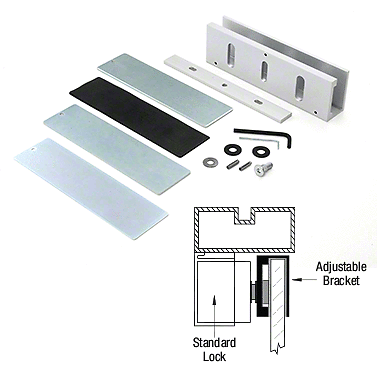 SDC HDB1 Herculite Door Bracket for Electromagnetic Locks | eBay