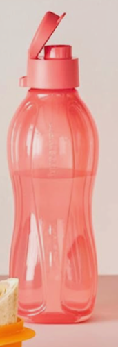 Tupperware Water Bottle with Liquid Tight Pour Seal Watermelon Color ...