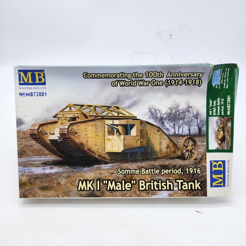 Master Box MB 1/72 72001 WWI British Tank MK.I "Male", Somme Battle ...