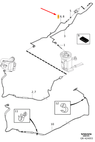 VOLVO V60 MK1 Kraftstoffleitung 31372142 NEU ORIGINAL | eBay