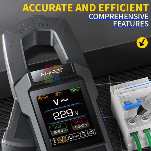 FNIRSI DMC-100 Smart Clamp Meter Ammeter Multimeter HighPrecision AC DC ...
