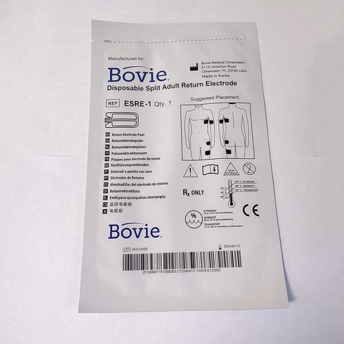 Bovie ESRE-1 Disposable Split Return Electrode Pad - Single 04/2024 ...