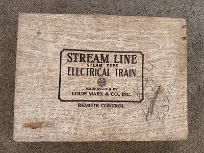Vintage Louis Marx Stream Line Steam Type Electric Train Set No. 52845 ...