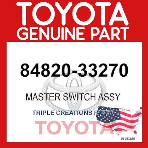 Genuine Toyota 84820-33270 MASTER SWITCH ASSY, POWER WINDOW 8482033270 ...