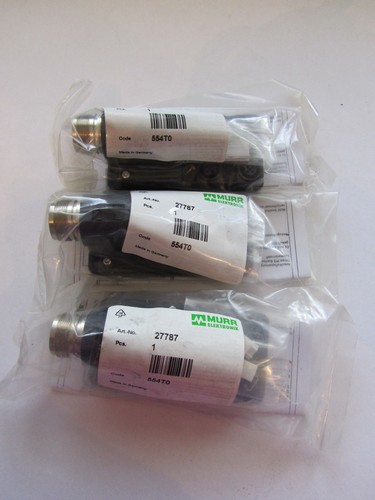 3 X MURR ELECTRONIK CONNECTOR EXIT 90' 27787 NEW SEALED FACTORY ...