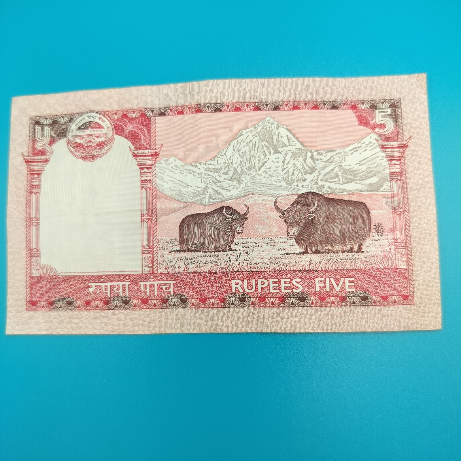 Nepal 5 Rupees Mount Everest Yaks Paper Currency Bill Note | eBay