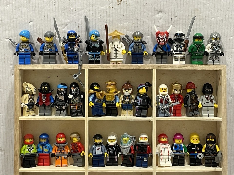 Lot of 95 Lego Minifigures Ninjago Marvel Batman Racing Star Wars and ...