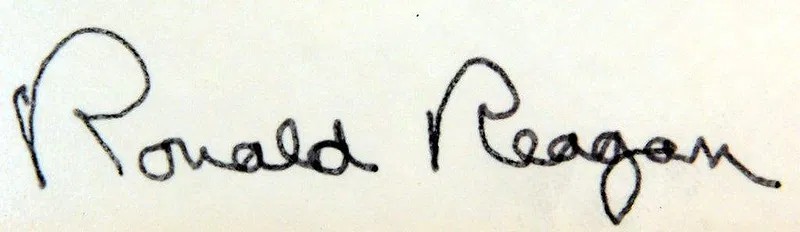 SIGNED President Ronald Reagan 8X10 Photo Framed Autographed | eBay