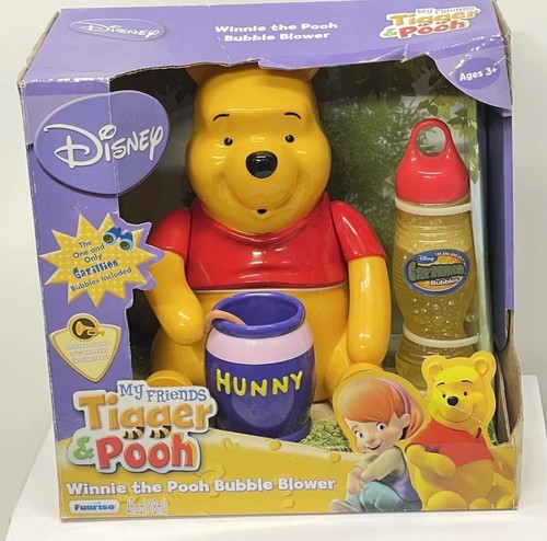 Disney Winnie The Pooh Bear Toy Bubble Blower Machine w/Bubbles RARE ...