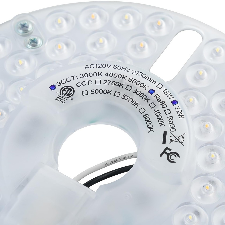 5.12" LED Ceiling Fan Light Retrofit Kit, Ceiling Light Replacement Kit ...