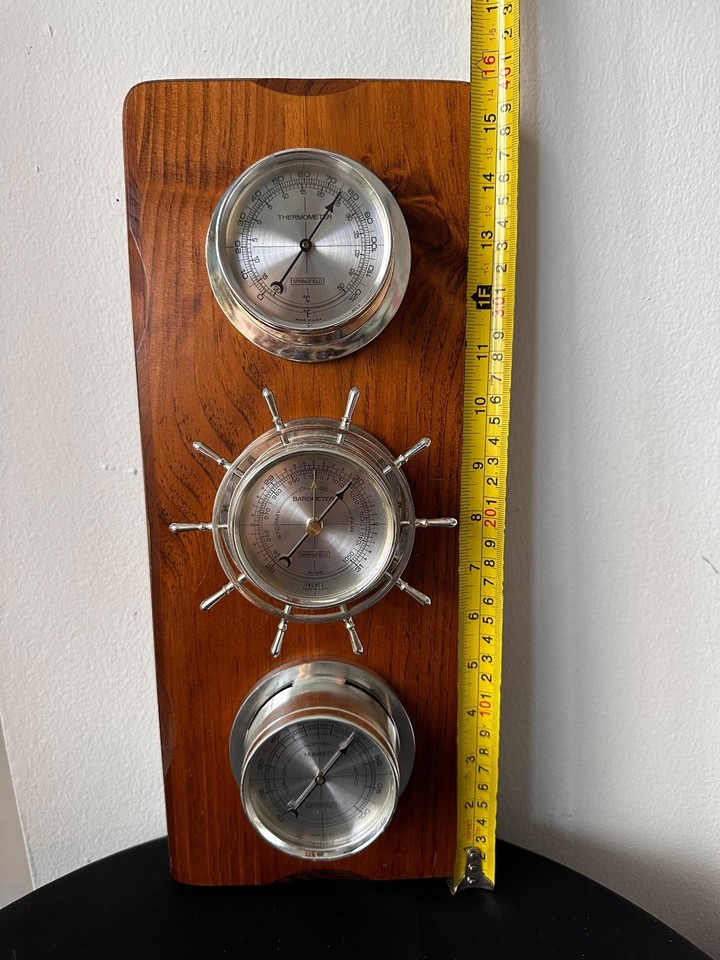 Vintage Springfield Weather Station Thermometer Hygrometer Barometer ...