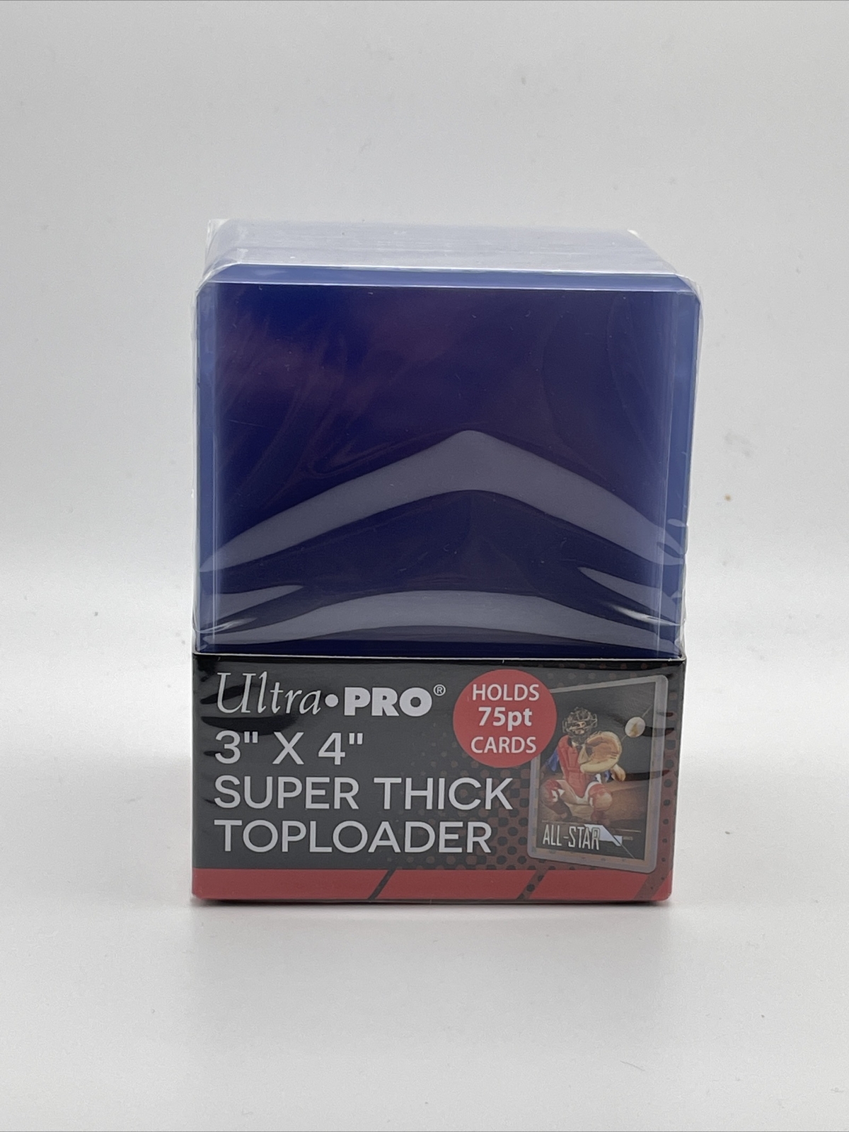 Ultra Pro 3X4 Super Thick 75pt Toploaders 1 Pack of 25 for up to 75pt ...
