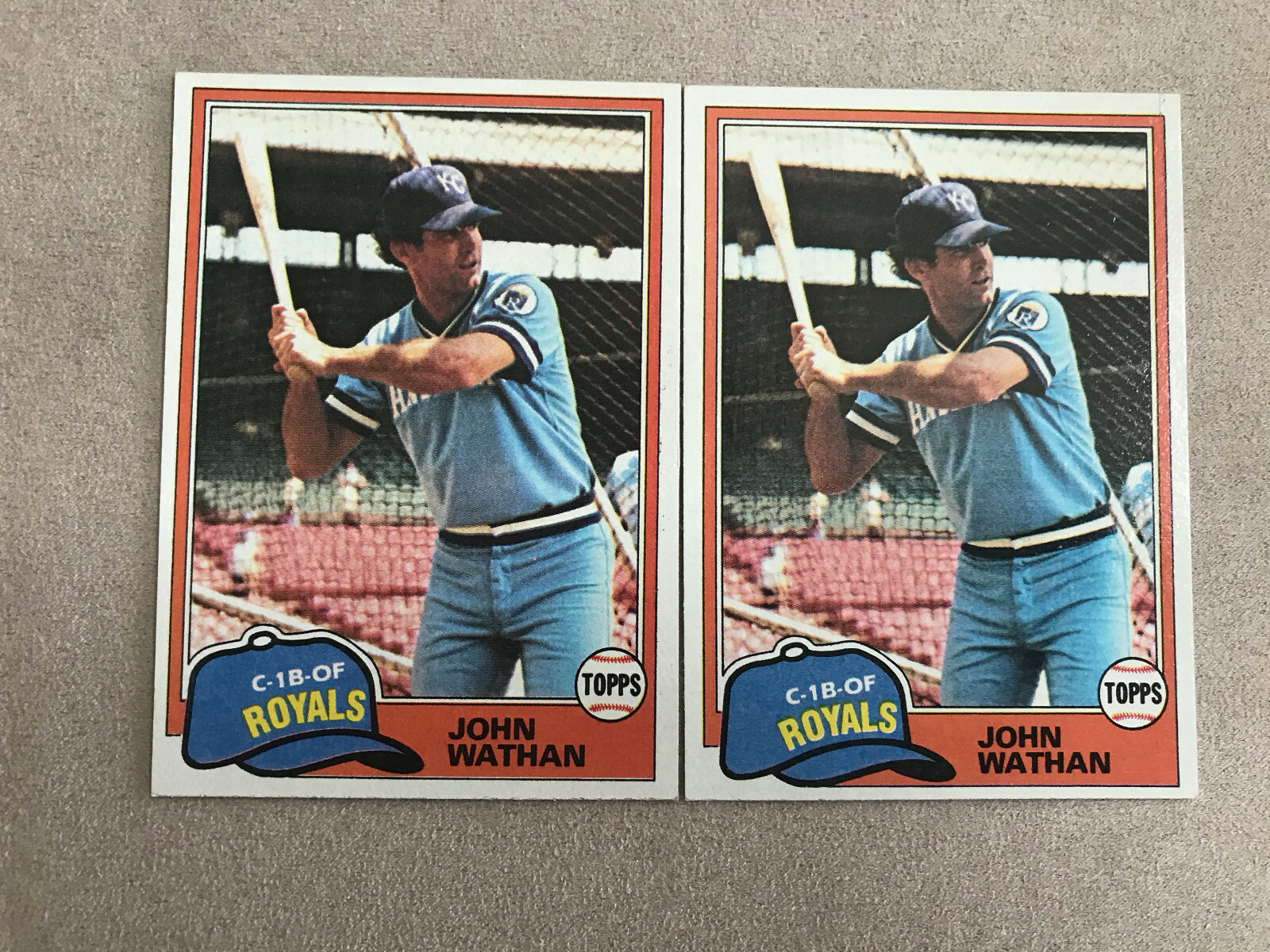 1981 Topps Baseball Card #157 John Wathan Kansas City Royals NmMt Free ...