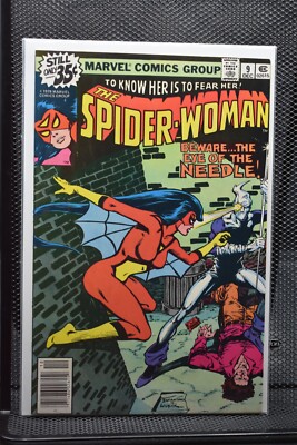 Spider-Woman #9 Marvel Comics 1978 Marv Wolfman Jessica Drew 1st Needle ...