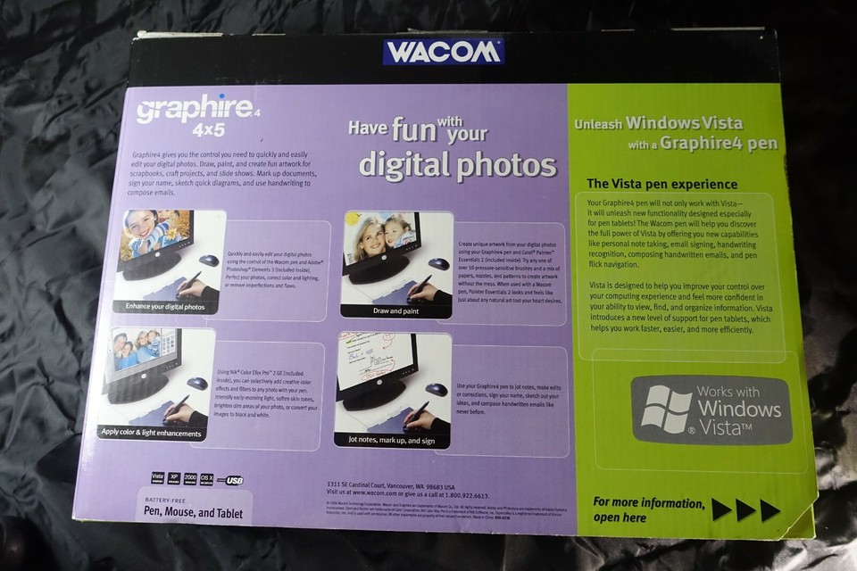 Wacom Graphire4 4x5 USB Drawing Tablet PC Windows - FAST SHIPPING | eBay