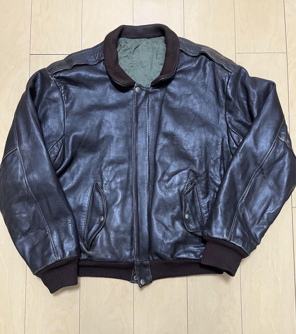 70s~80s Vintage French Army Japa Flight Jacket Genuin… - Gem