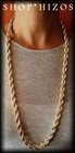GOLD 5MM 8MM THICK FAT HEAVY TWISTED ROPE CHAIN 16" 18" 21" 25" 30 ...