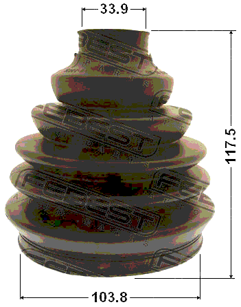 Boot Outer Cv Joint Kit Pvc 103.8X117.5X33.9 Fits Land Rover IED500040 ...
