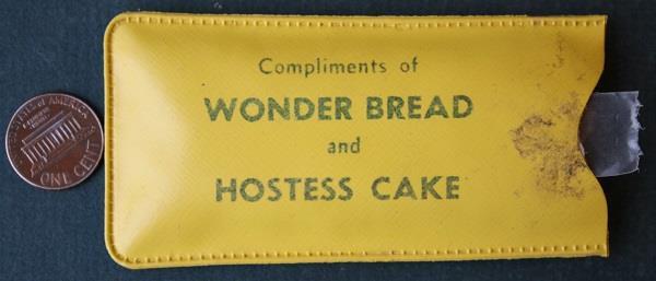 1960-70s Era Wonder Bread Hostess Snack Cakes raincap in pouch Ho-Hos ...