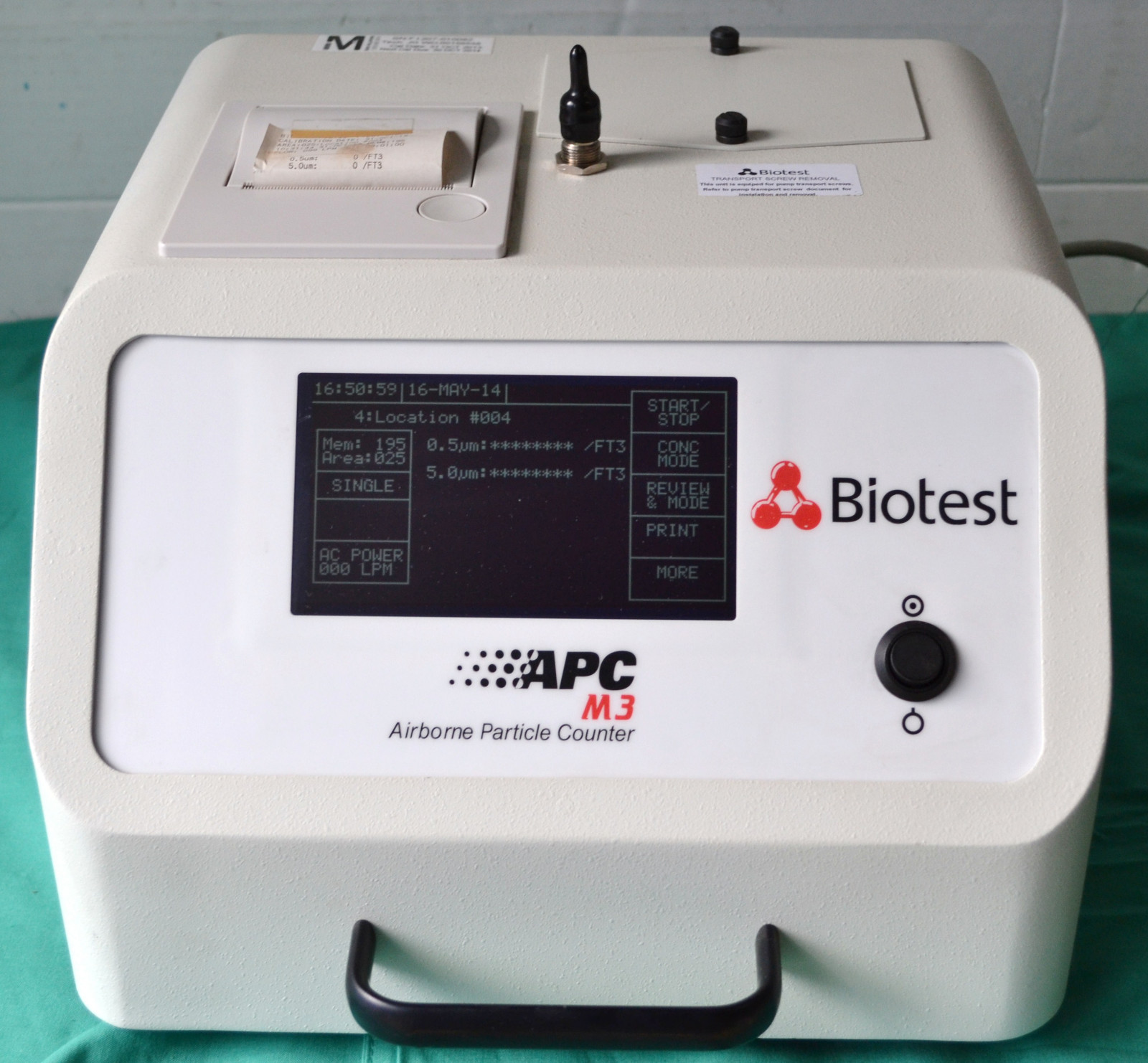 Biotest P52100 APC M3 Airbone Particle Counter Analyzer | eBay UK