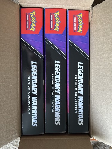 Pokemon TCG Sword & Shield Legendary Warriors Premium Collection NEW ...