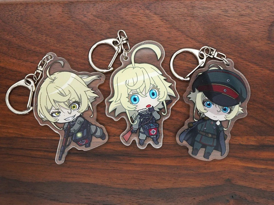 ISEKAI Acrylic Keychain Saga of Tanya the Evil Anime Youjo Senki ...