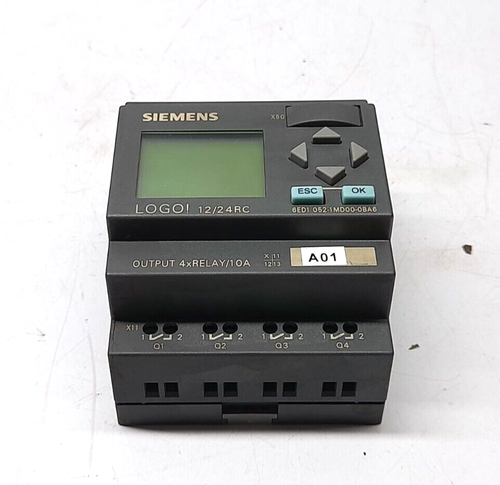 Siemens LOGO! 6ED1 052-1MD00-0BA6 Logic Module Logo! 12/24RC Output ...