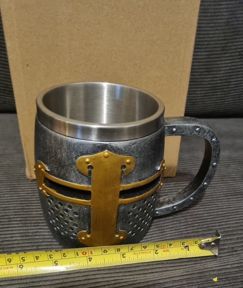 Medieval Knight Templar Tankard Mug 400ml- used once - great for ...