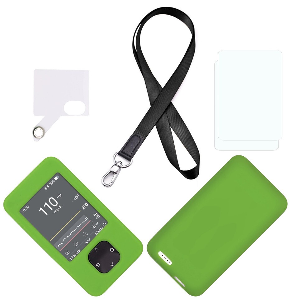 Silicone case set (case + screen protector + lanyard) For Dexcom G7 ...