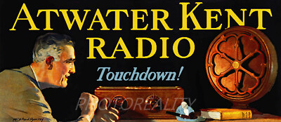 Vintage Ad Banner For Atwater Kent Radios 8.5 x 19 Giclee Print | eBay