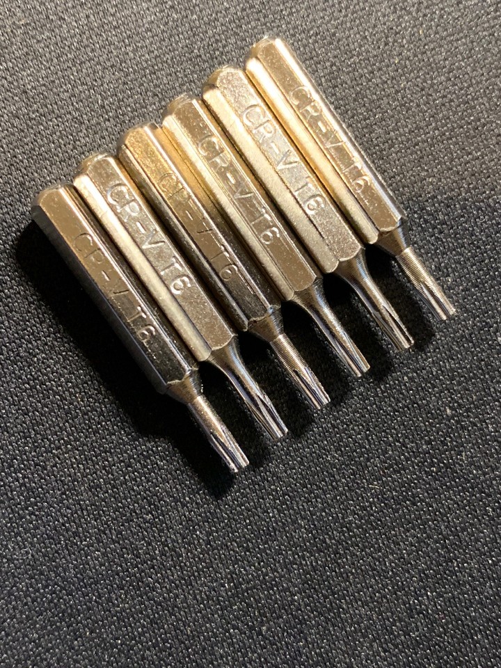 6PCS System 4 T6 x 28mm Torx® Screwdriver Micro Bits Hex 4mm | eBay