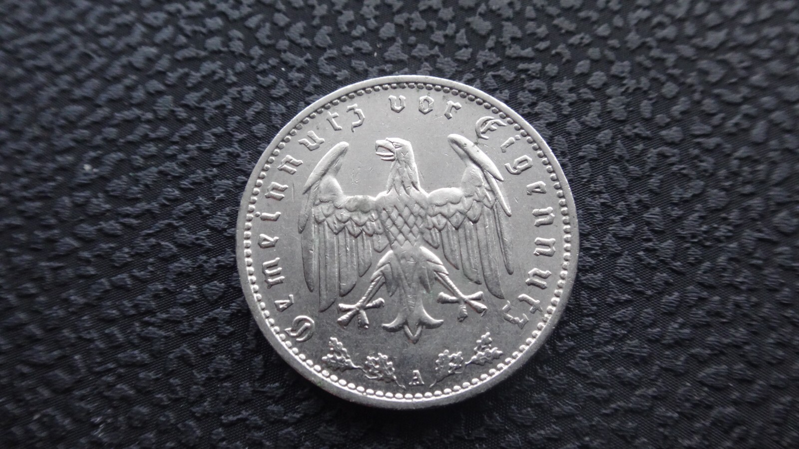 Germany 1935 A 3rd Reich SS Nazi Eagle 1 Reichsmark mark nickel Coin H4 ...
