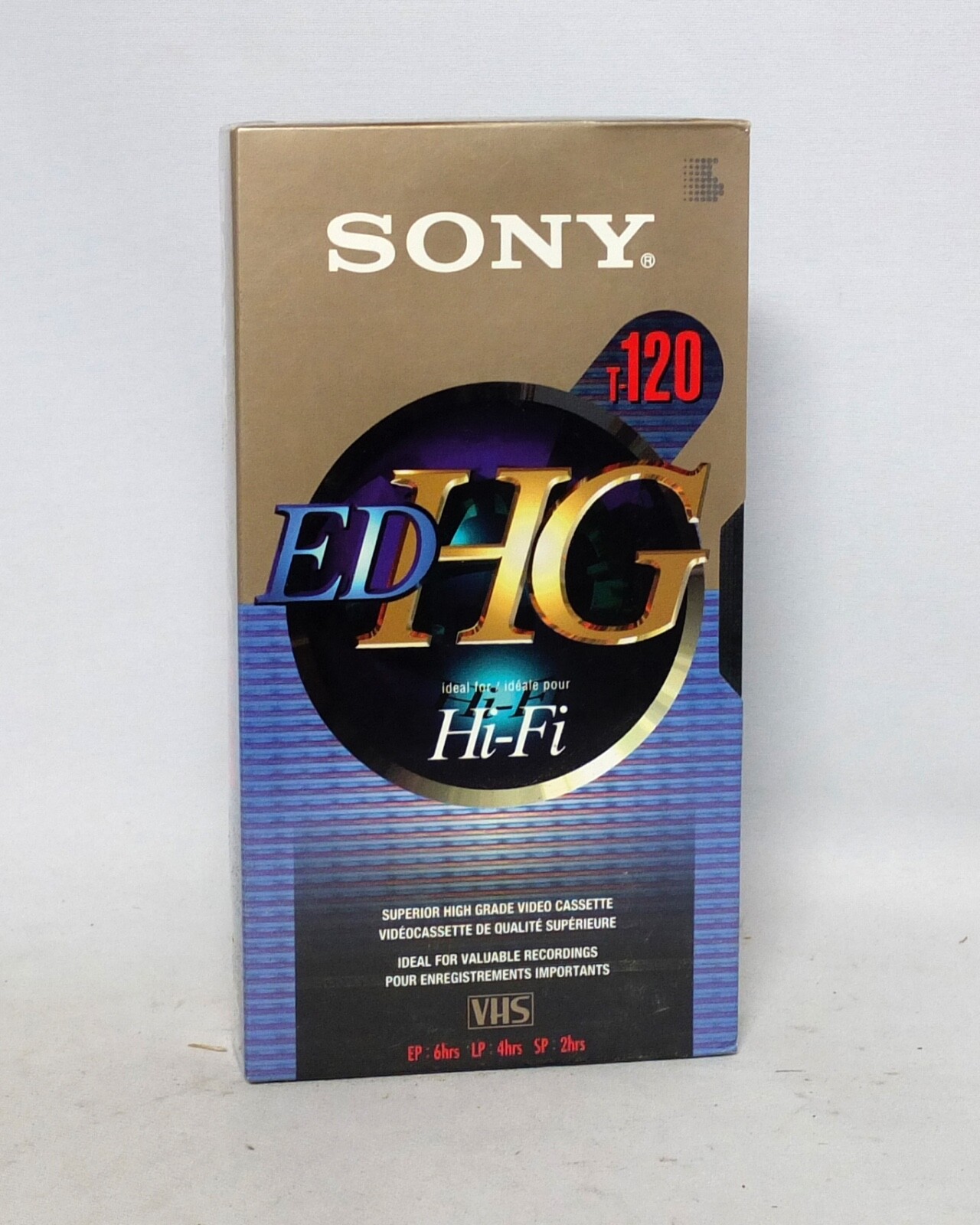 Sony ED HG 120min VHS Tape NEW SEALED Hi-Fi Superior High Grade Video ...