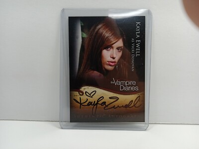 VAMPIRE DIARIES SEASON 1 KAYLA EWELL A16 Autograph Card in Toploader | eBay