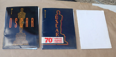 VINTAGE ACADEMY AWARDS OSCARS PROGRAM &PRESS KITS w/ PHOTOS 52nd 70th ...