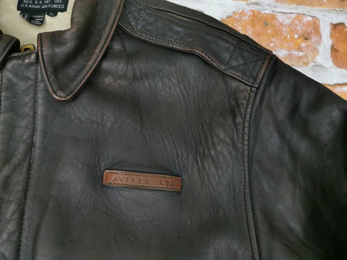 Avirex USA Vintage A2 Pilot Leather Jacket 1943 Glenn Miller Avirex USA Vintage A2 Pilot Leather Jacket 1943 Glenn Miller
