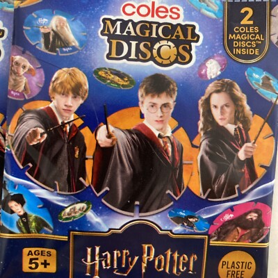 2025 Coles Harry Potter Magical Discs Brand New Unopened Collectible ...
