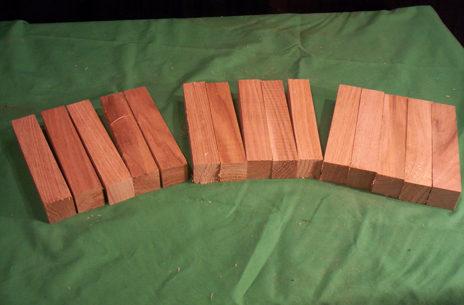 15 Piece Butternut Pen Turning Blanks 1 x 1 x 5 1/2 Carving Lumber | eBay