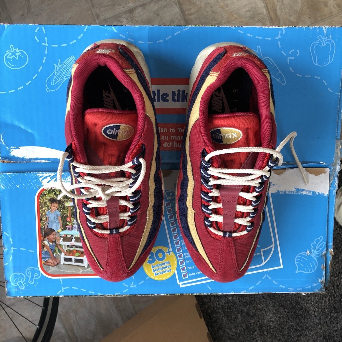 Nike Air Max 95 Red Crush/Purple/Wheat 538416-603 Sneaker Nike Air Max 95 Red Crush/Purple/Wheat 538416-603 Sneaker