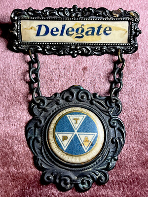 VINTAGE PARENT TEACHERS ASSOCIATION DELEGATE ( PTA ) 1930/40 PIN #641 ...