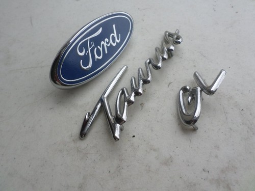 96-99 Ford Taurus GL Emblem F78B-17E938-AA Logo F6DB-16702 Nameplate ...
