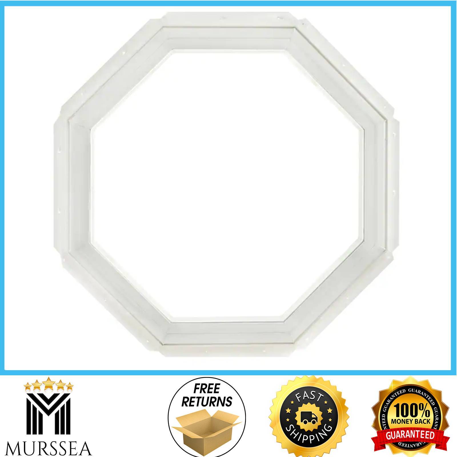 24 X 24 In. Fixed Octagon Geometric Vinyl Insulated Window White Double ...