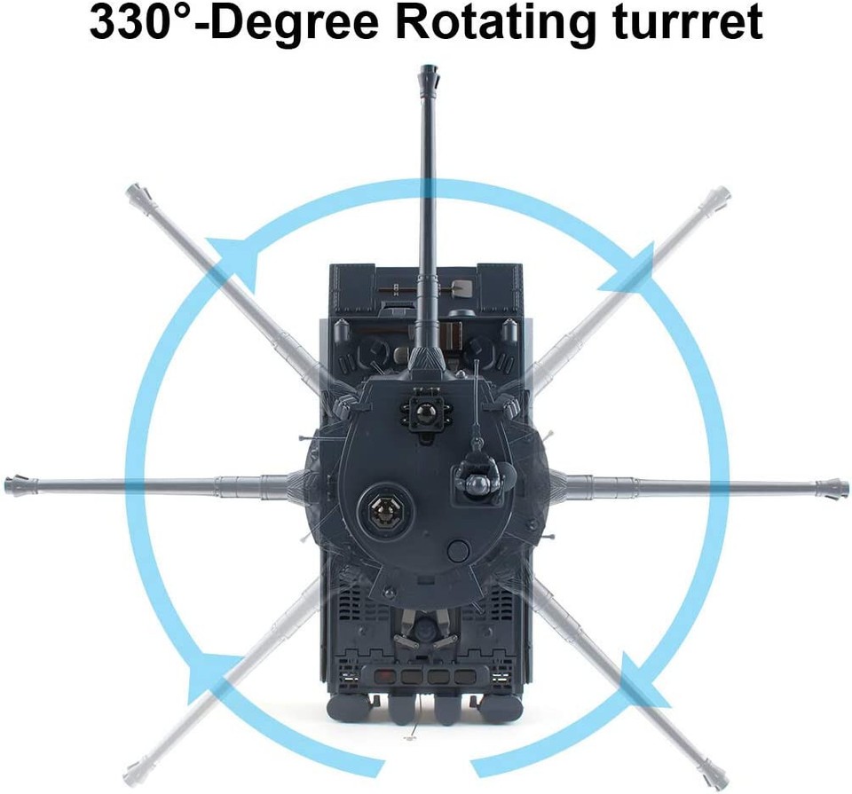 Remote Control Tank WW2 German Tiger Military Army Toy 1:28 RC with ...