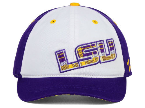 LSU Tigers Women's Purple Gold White Plaid Zephyr Adjustable Hat Cap | eBay