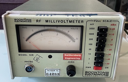 Boonton RF Millivolt Meter Model 92B No Probe Powers On As Is | eBay